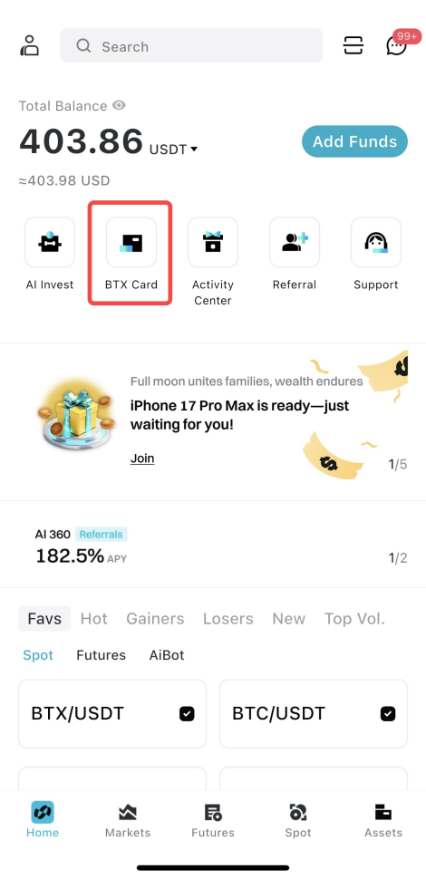 BitradeX BTX Card (Physical Card) Application and Activation Tutorial – Help Center